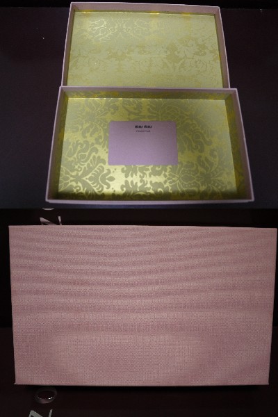 miu miu ミュウミュウ BOX 空き箱 長箱 空箱 リボン付(ミュウミュウ)｜売買されたオークション情報、yahooの商品情報を ...