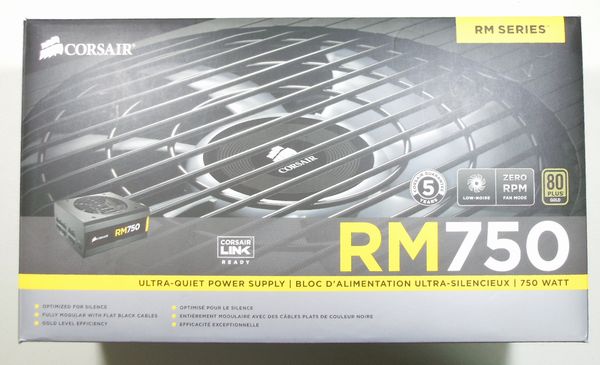 CORSAIR RM750 容量750W 80PLUS GOLD認証 プラグイン対応電源(750w～)｜売買されたオークション情報、yahoo ...