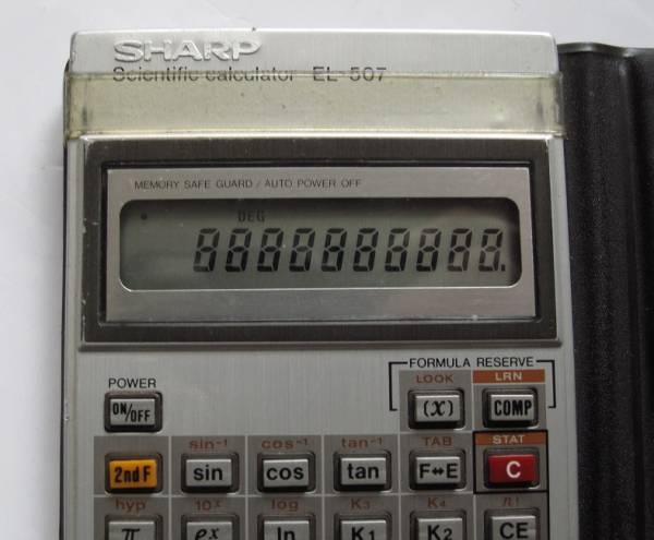 シャープ 関数電卓 EL-507 レトロ 10桁(シャープ)｜売買されたオークション情報、yahooの商品情報をアーカイブ公開 - オークファン（aucfan.com）