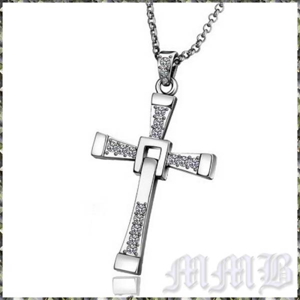 18K RGP WHITE GOLD MOVING CRISTAL CROSS 十字架ネックレス(ゴールド)｜売買されたオークション情報 ...