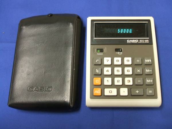 カシオ／蛍光管表示電卓／CASIO 802-MR 状態良／ケース有レトロ(カシオ)｜売買されたオークション情報、yahooの商品情報をアーカイブ公開 - オークファン（aucfan.com）