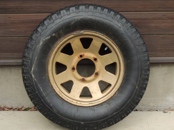 三菱ジープ純正15インチ鉄ホイール 215R15 6PRLT(ラジアルタイヤ)｜売買されたオークション情報、yahooの商品情報をアーカイブ ...