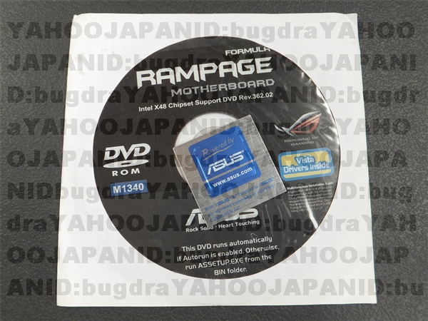 ASUS RAMPAGE Intel X48チップセット ドライバ DVD エンブレム付(ASUSTeK)｜売買されたオークション情報 ...