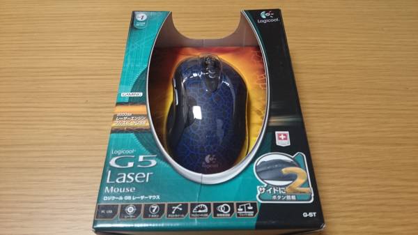 Logicool ロジクール G5 レーザーマウス G-5T アリッドブルー(青)｜売買されたオークション情報、yahooの商品情報を ...