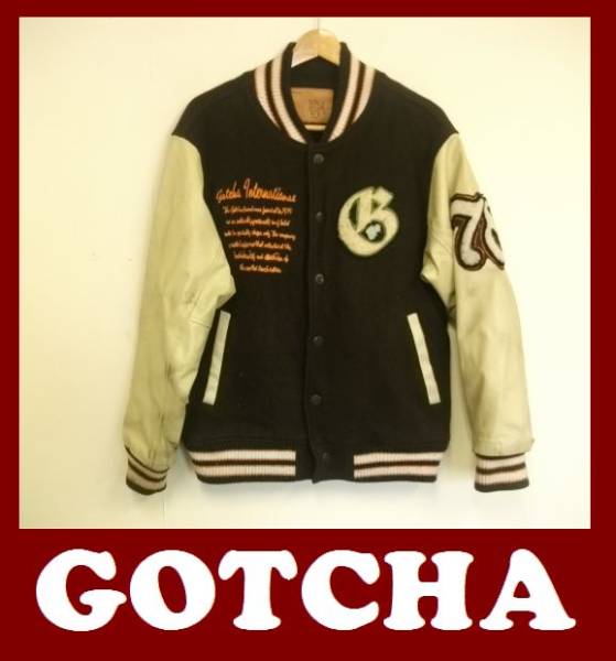 GOTCHAガッチャ ワッペン付き中綿レザースタジャン 茶M(ガッチャ)｜売買されたオークション情報、yahooの商品情報をアーカイブ公開 - オークファン（aucfan.com）