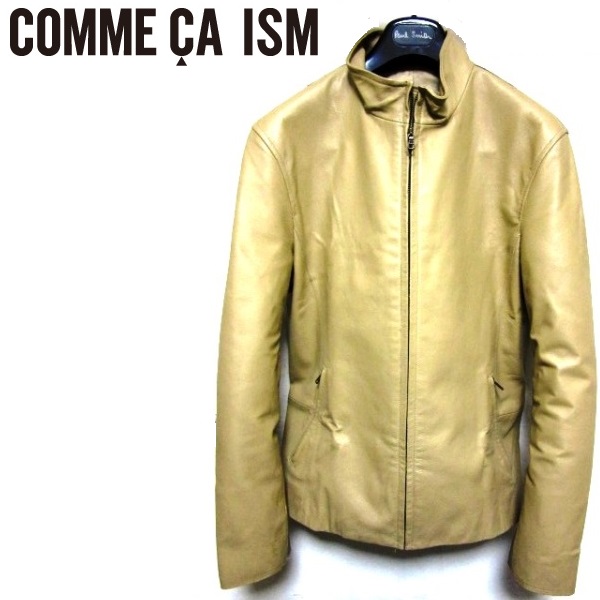 美色 COMME CA ISM コムサイズム シングルレザージャケット 本革(ジャンパー、ブルゾン)｜売買されたオークション情報、yahooの ...