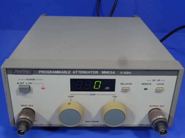 Anritsu MN63A PROGRAMMABLE ATTENUATOR(アマチュア無線)｜売買されたオークション情報、yahooの商品情報をアーカイブ公開 - オークファン（aucfan.com）
