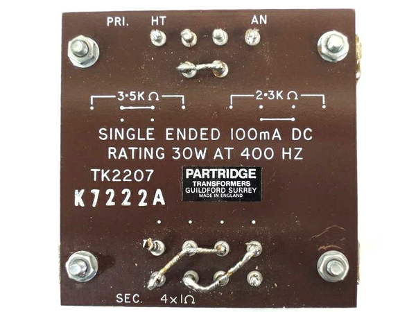PARTRIDGE TK2207 出力 トランス パートリッジ T1789505(パーツ、部品)｜売買されたオークション情報、yahooの商品 ...