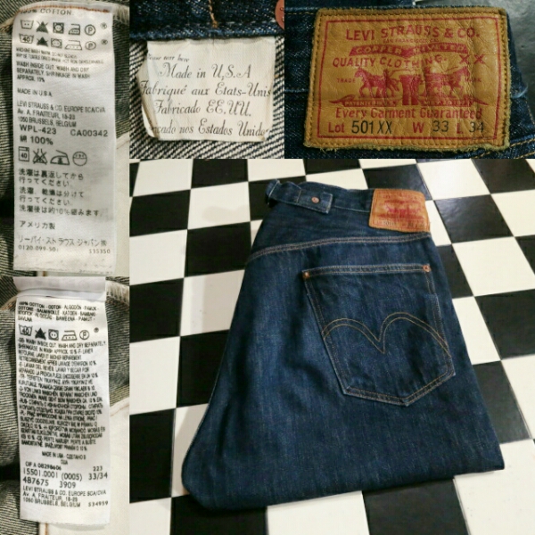 W33良色LEVISリーバイス1910年代501XXビンテージ15501米国製LVC(W33)｜売買されたオークション情報、yahooの商品情報をアーカイブ公開 - オークファン（aucfan ...