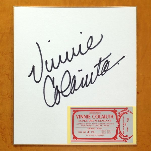 Vinnie Colaiuta 直筆サイン Frank Zappa Jeff Beck 中島みゆき(サイン)｜売買されたオークション情報 ...