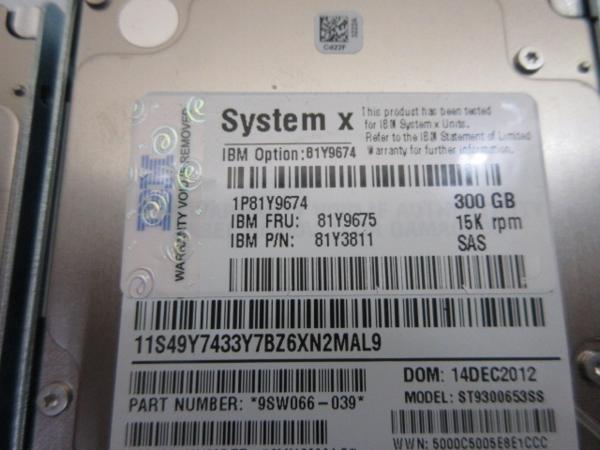 IBM 2.5SAS 300G 15k 6Gb HDD 81Y9675 3個セット(IBM、レノボ)｜売買されたオークション情報、yahooの商品情報をアーカイブ公開 - オークファン ...