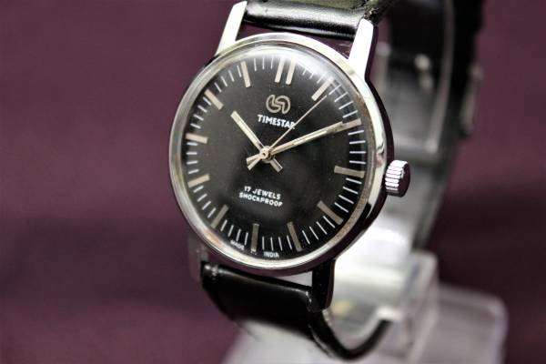 TIMESTAR 手巻き 時計 腕時計 ヴィンテージ 英軍 ブラック(アナログ（手巻き）)｜売買されたオークション情報、yahooの商品情報を ...