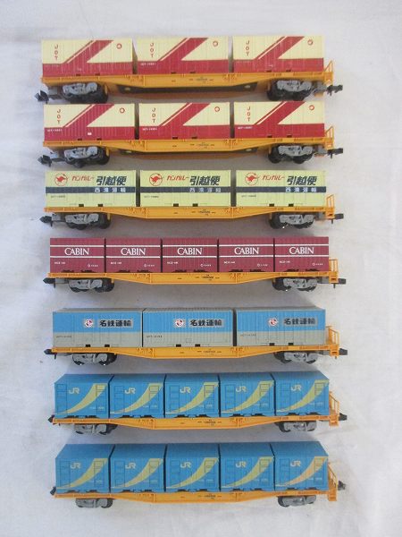 箱無TOMIX Nゲージ JR貨車コキ350000形 コキ350022 7両+ JR 18A 私有UC7形コンテナ JOT 名鉄運輸 他(貨物 ...