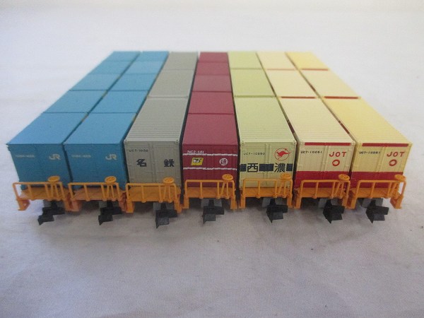 箱無TOMIX Nゲージ JR貨車コキ350000形 コキ350022 7両+ JR 18A 私有UC7形コンテナ JOT 名鉄運輸 他(貨物 ...