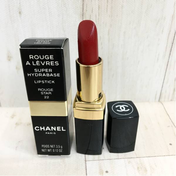 品 CHANEL ROUGE A LEVRES HYDRABASE ＃22 ROUGE STAR シャネル 口紅 リップ 3.5gルージュ ...