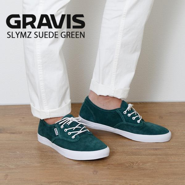 1円 SNB/GRAVIS/グラビス SLYMZ SUEDE/16287100300/GREEN/25.5cm(25.5cm)｜売買された ...