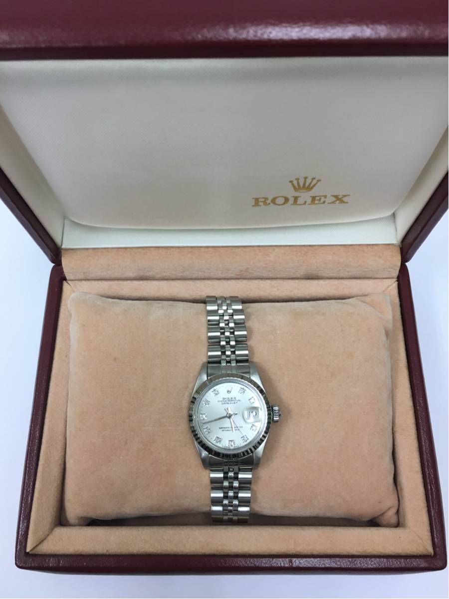 ロレックス デイトジャスト 69174G 76番 レディース OH済み 1円 ROLEX 売切(本体)｜売買されたオークション情報、yahooの商品情報をアーカイブ公開 - オークファン ...