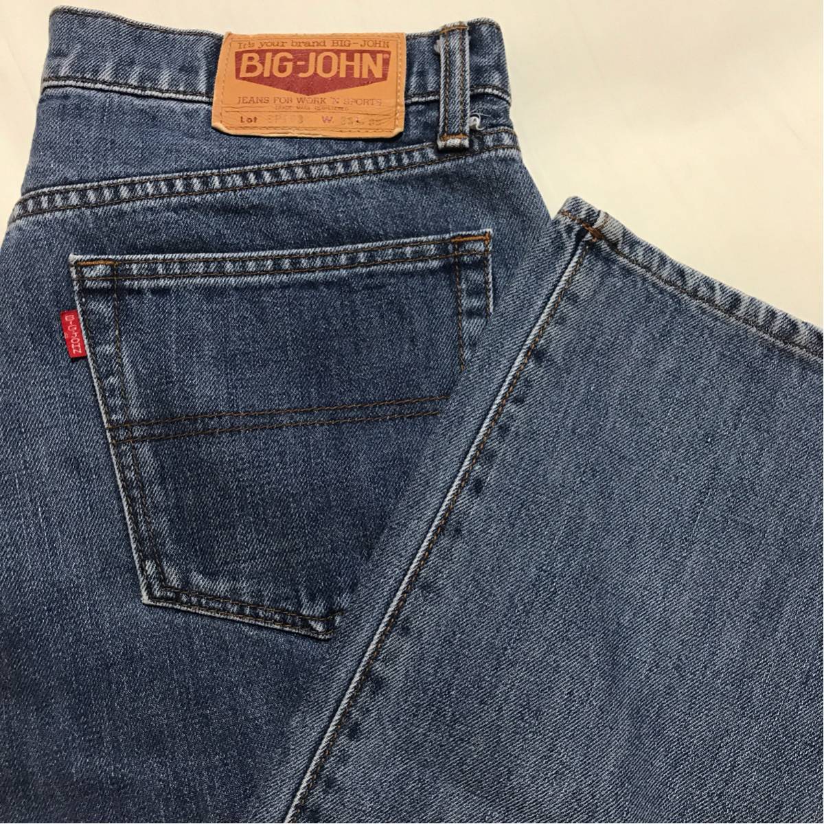 BIG JOHN 103 ワイドストレートジーンズ W33 ビッグジョン ワイドデニム ジーパン(ビッグジョン)｜売買されたオークション情報、yahooの商品情報をアーカイブ公開 ...