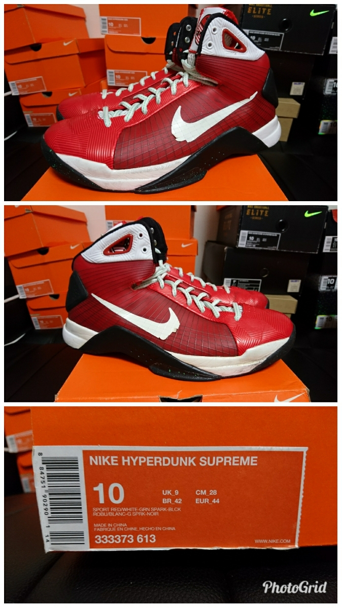 /5回着用 NIKE HYPERDUNK SUPREME KOBE AC MILAN RONALDINHO PE 28cm US10 48足 ...