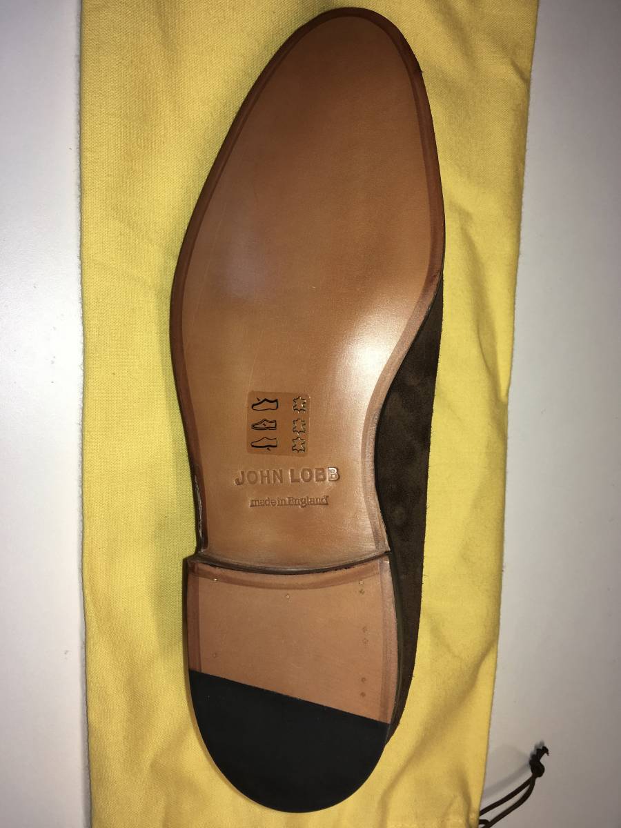 ジョンロブパリ スエードローファー ダークブラウン JOHN LOBB AMBLE 5E / ロペス jmウエストン 180 ...