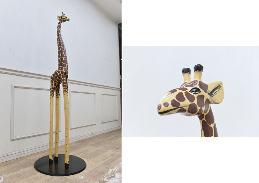 NO32 木彫り 置物 麒麟 キリン 飾り物 オブジェ インテリア 高152㎝(オブジェ)｜売買されたオークション情報、yahooの商品情報をアーカイブ公開 - オークファン（aucfan.com）