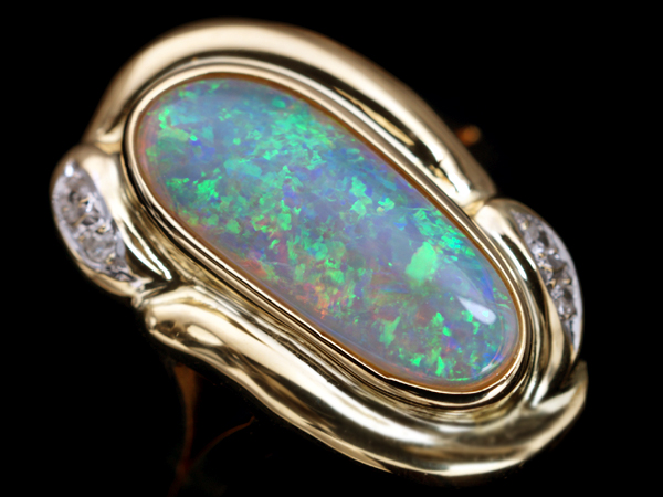 iz y1561 1円 宝石の島 天然オパール ダイヤモンド K18 リング(オパール)｜売買されたオークション情報、yahooの商品情報をアーカイブ公開 - オークファン（aucfan.com）