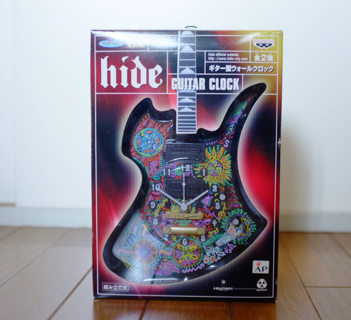hide GUITAR CLOCK ギタークロック サイケデリック YOSHIKI TOSHI TAIJI HEATH X JAPAN ...