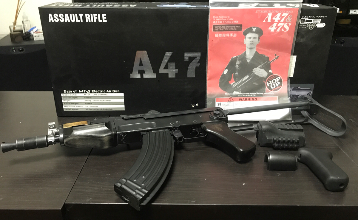 JG A47S 動作するがジャンク扱い 木製グリップ木製ハンドガード付 検索AK47 AK74 AKS74U マルイ AK ジャンク 木製 ...