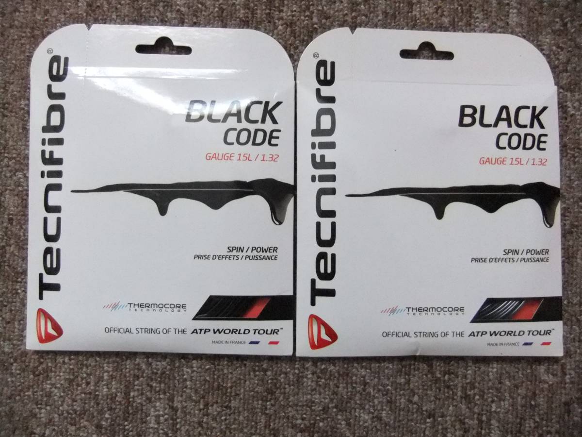 Tecnifibre BLACK CODE 1.32mm 2本(硬式用)｜売買されたオークション情報、yahooの商品情報をアーカイブ公開 - オークファン（aucfan.com）