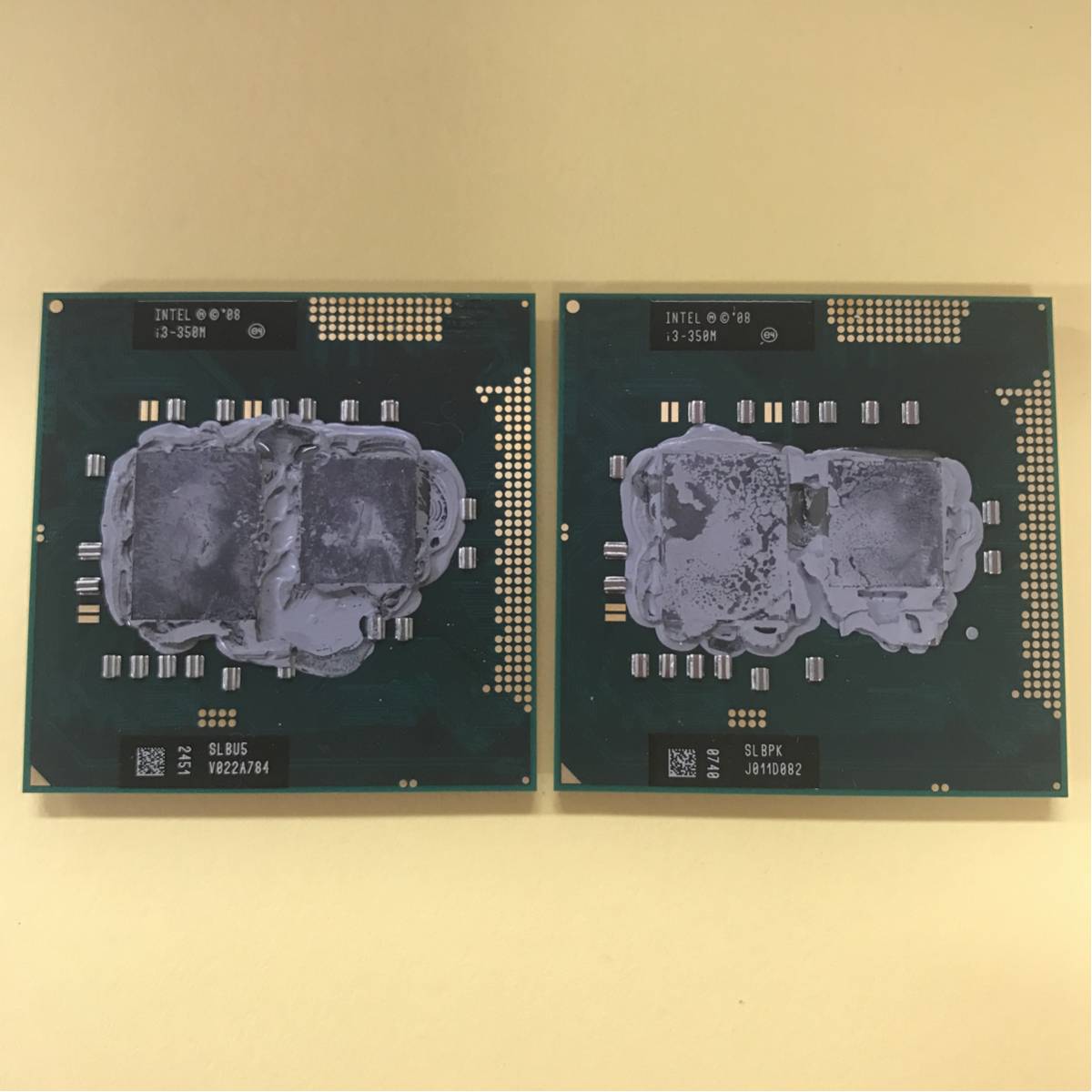 INTEL Core i3-350M SLBU5/SLBPK ノ一ト用 2枚せット(Core i3)｜売買されたオークション情報、yahooの ...