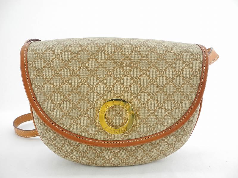 1円 セリーヌ マカダム ショルダーバッグ ベージュ BN105(ショルダーバッグ)｜売買されたオークション情報、yahooの商品情報を ...