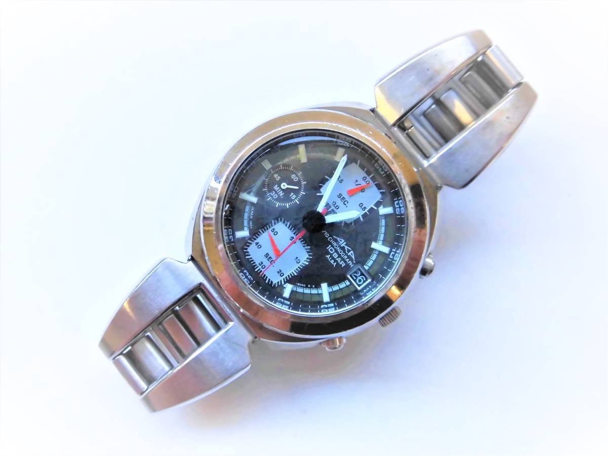 SEIKO ALBA AKA 1/10クロノグラフ 腕時計 セイコー V657-6030 NO.1595 I(アルバ)｜売買されたオークション ...