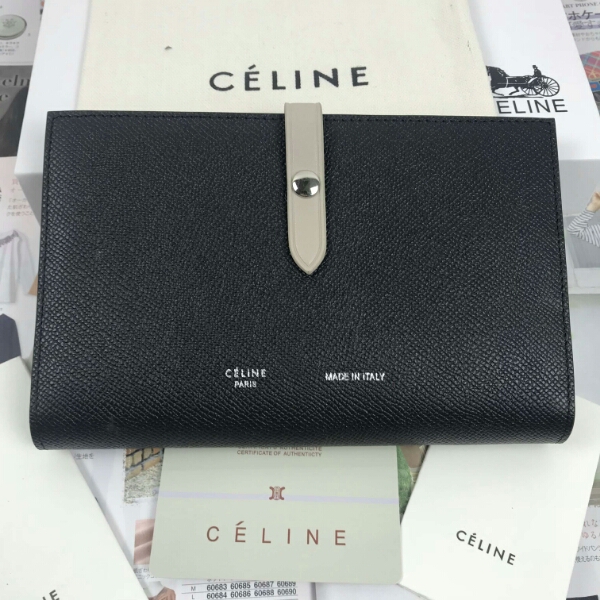 CELINE セリーヌ レディース 財布 二つ折り レザー ブラック(女性用財布)｜売買されたオークション情報、yahooの商品情報をアーカイブ公開 - オークファン（aucfan.com）