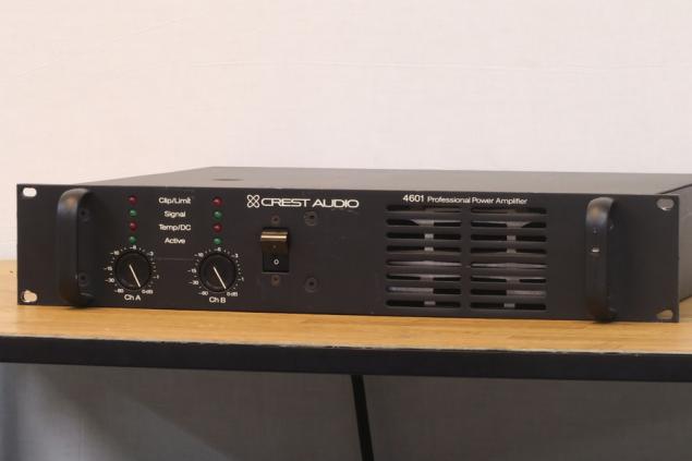 CREST AUDIO 4601 Professional Power Amplifier プロ用パワー アンプ 350W+350W 8Ω ...
