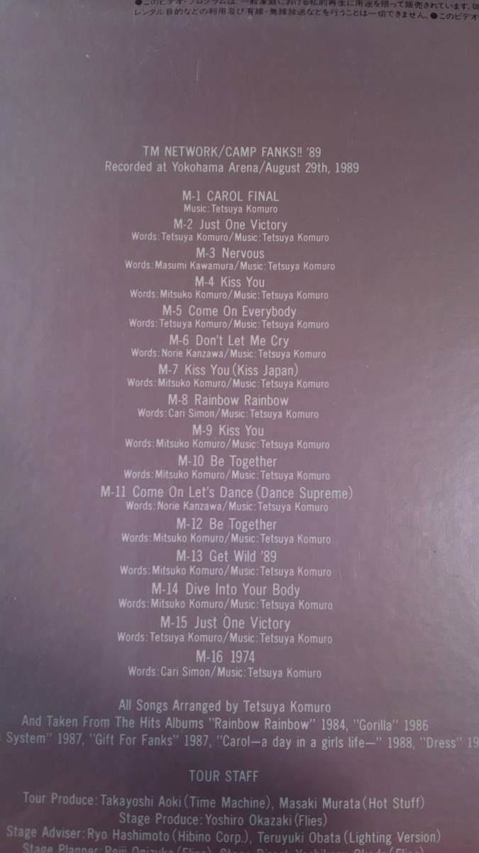 TM NETWORK レーザーディスク LD 3枚セット Gift for fanks Video 1985-88 / KISS JAPAN LIVE2 1988 / CAMP FANKS ...