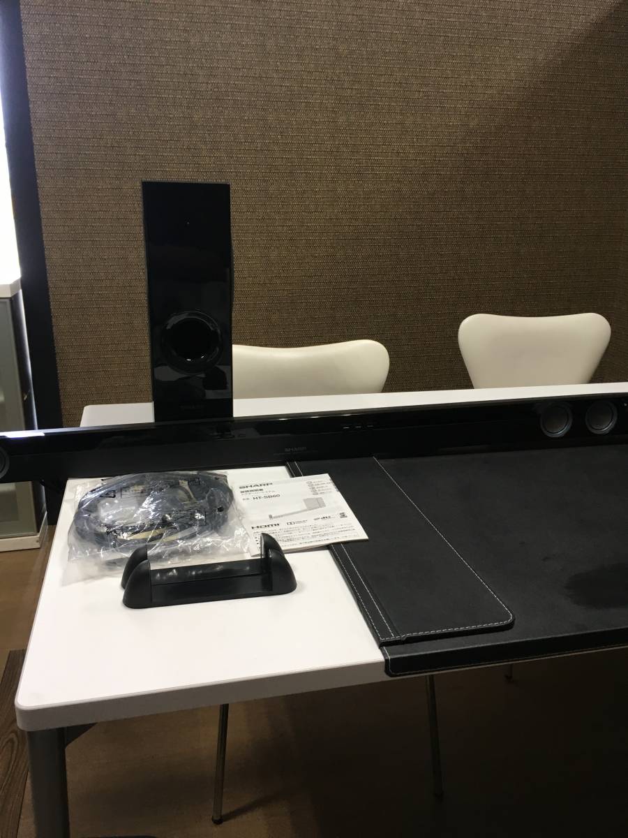 サラウンドシステム シャープ HT-SB60 12年製 SHARP 2.1ch シアターバーシステム フロントスピーカー／サブウーハー ...