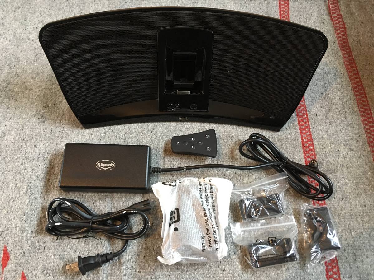 Klipsch iGroove HG クリプシュ BLACK iPhone iPod スピーカー オーディオ 音 確認済み 箱 本体セット ...