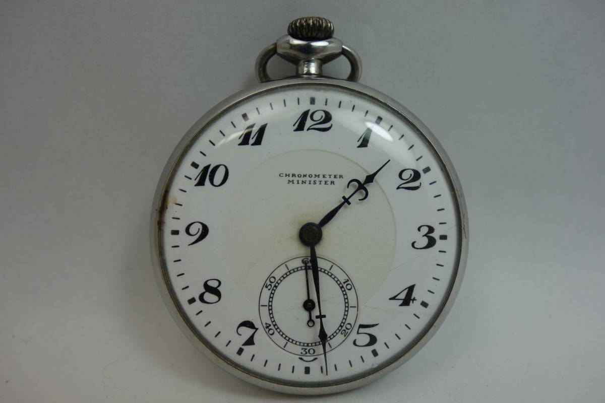 昭和レトロ 当時物 クロノメーター 懐中時計 CHRONOMETER MINISTER 手巻き 現状可動品 アンティーク ヴィンテージ(手巻き)｜売買されたオークション情報、yahooの商品 ...
