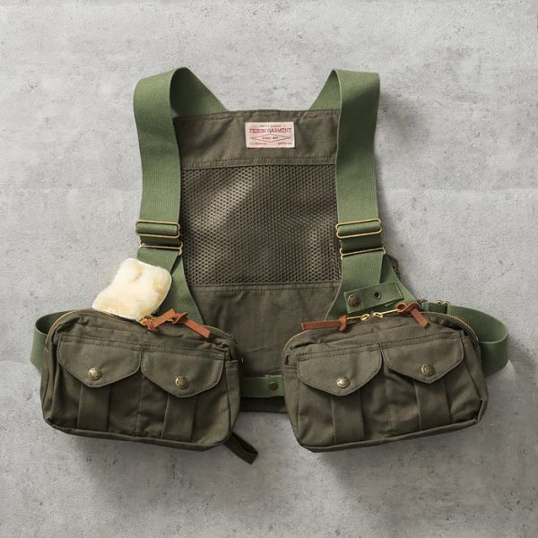 タグ付き FILSON FLY FISHING STRAP VEST OTTER GREEN フィルソン フライ フィッシング ストラップ ...
