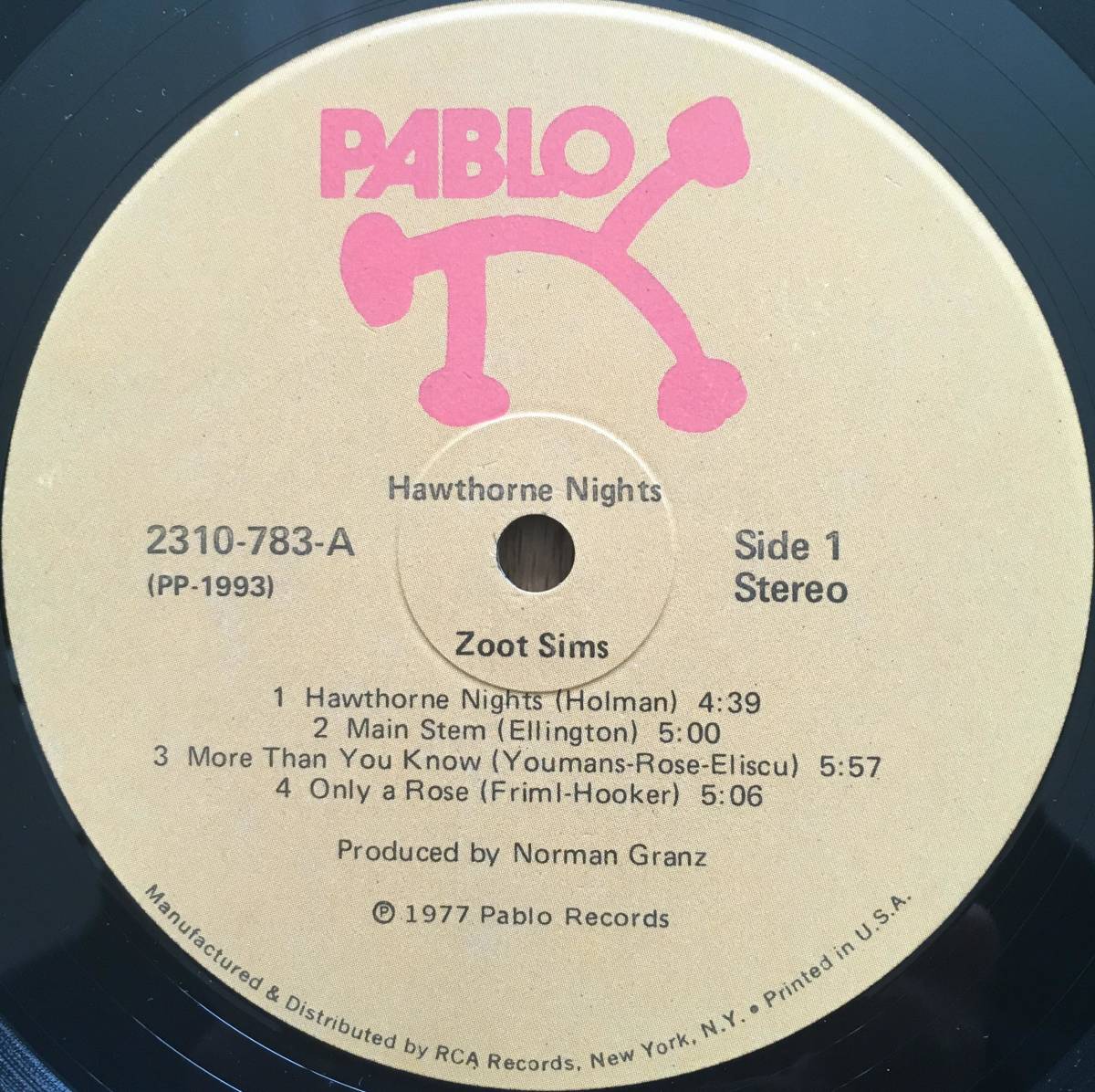USオリジナル シュリンク ZOOT SIMS / HOWTHORNE NIGHTS / PABLO 自作によるヴォーカルトラック" DARK ...