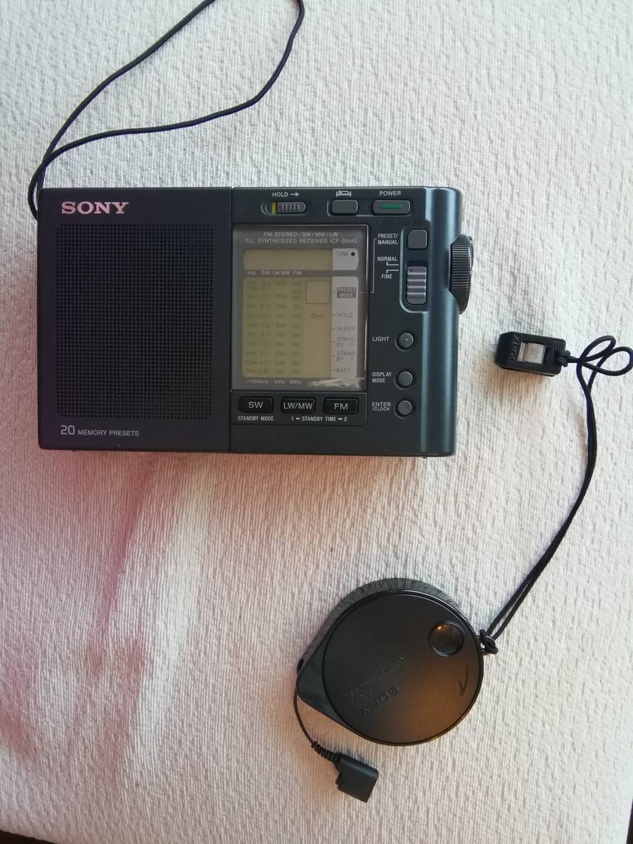 SONY FM/SW/MW/LW ラジオ ICF-SW40 オリジナル短波アンテナ AN-70付(一般)｜売買されたオークション情報 ...