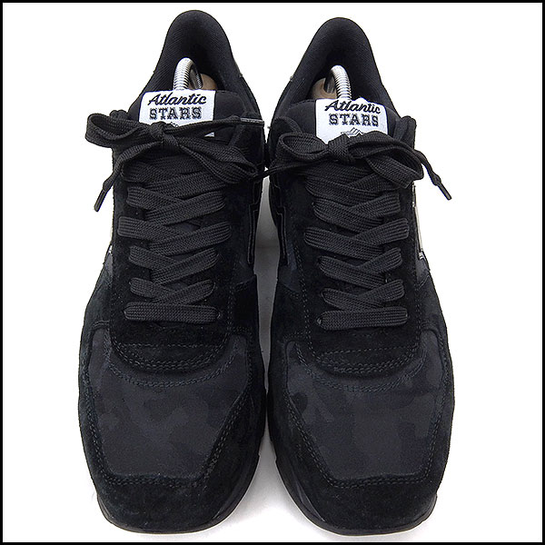 超 アトランティックスターズ イタリア製アンタレスコンビスニーカー43 27.0cm 黒 S8053 ATLANTIC STARS ...