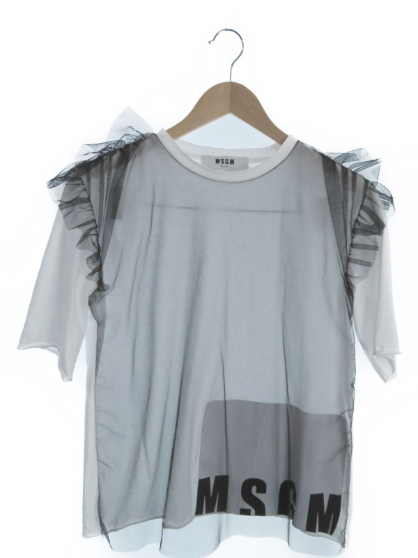 MSGM 五分袖切替カットソー sizeS レディース ホワイト ブラック(Sサイズ)｜売買されたオークション情報、yahooの商品情報をアーカイブ公開 - オークファン（aucfan.com）