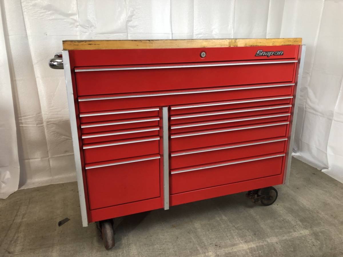 米軍放出品 Snap-on スナップオン 工具箱 KRL1022 ツールボックス/カギ付/キャスター付/キャビネット YG10FK(設置型 ...