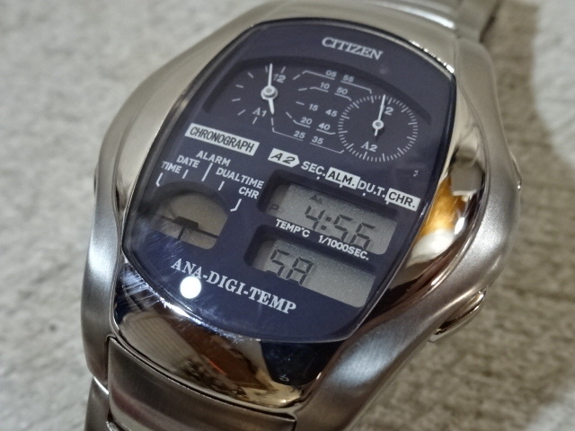 CITIZEN 8988-S022541HSB ANA-DIGI-TEMP シチズン アナデジ クオーツ 腕時計(その他)｜売買された ...