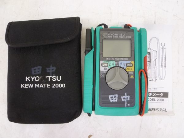 A081 共立電器 デジタルマルチメーター AC/DCクランプセンサ付 KEW MATE MODEL 2000 M(電気計測器)｜売買されたオークション情報、yahooの商品情報をアーカイブ ...