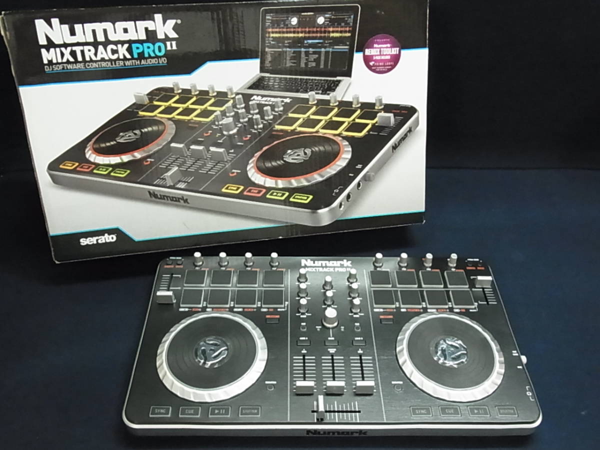 通電OK Numark ヌマーク MIX TRACK PRO II DJ 2DJコントローラー PCDJ CDJ コントロールサーフェス 箱 ...