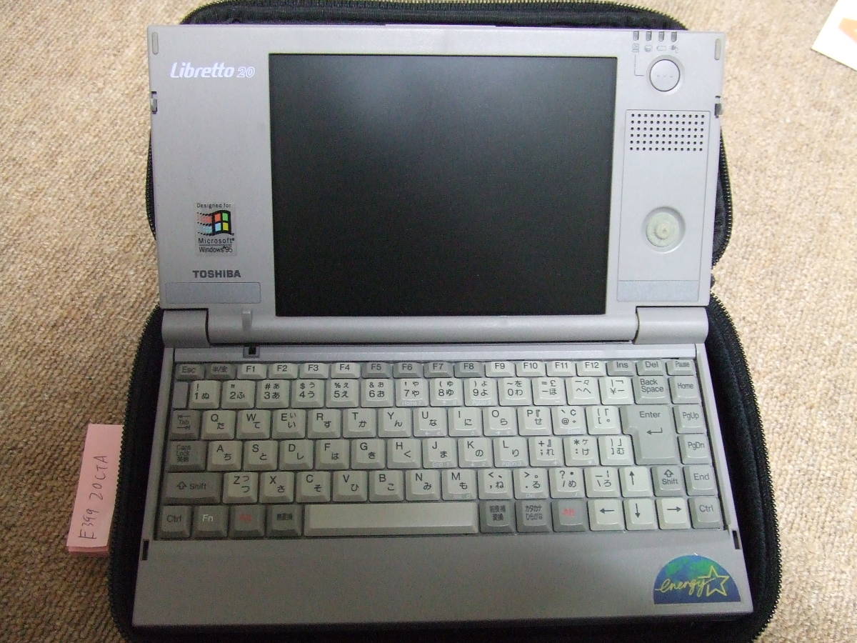 E399 Toshiba 東芝 Libretto 20 CTA Windows95 未確認 ジャンク扱い(12インチ未満)｜売買された ...