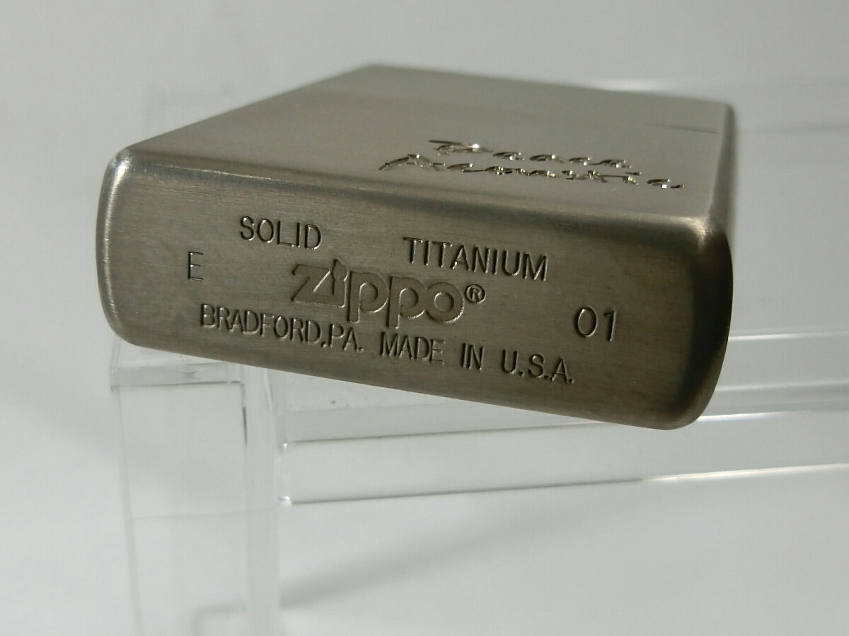 Zippo ジッポライター／Peace ピース Acoustic SOLID TITANIUM ソリッド チタン 2001年製(たばこメーカー)｜売買されたオークション情報、yahooの商品 ...