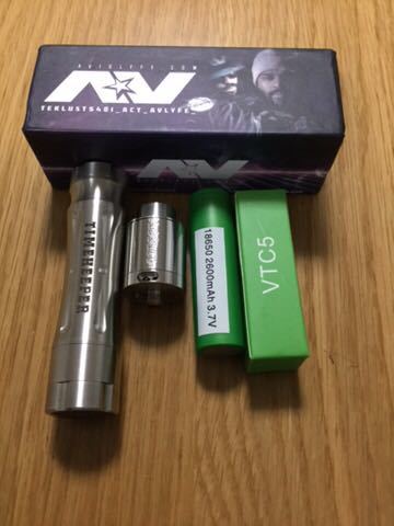 アトマイザー付き Avid Lyfe Revolver Timekeeper Time Keeper Style Mechanical Mod ...